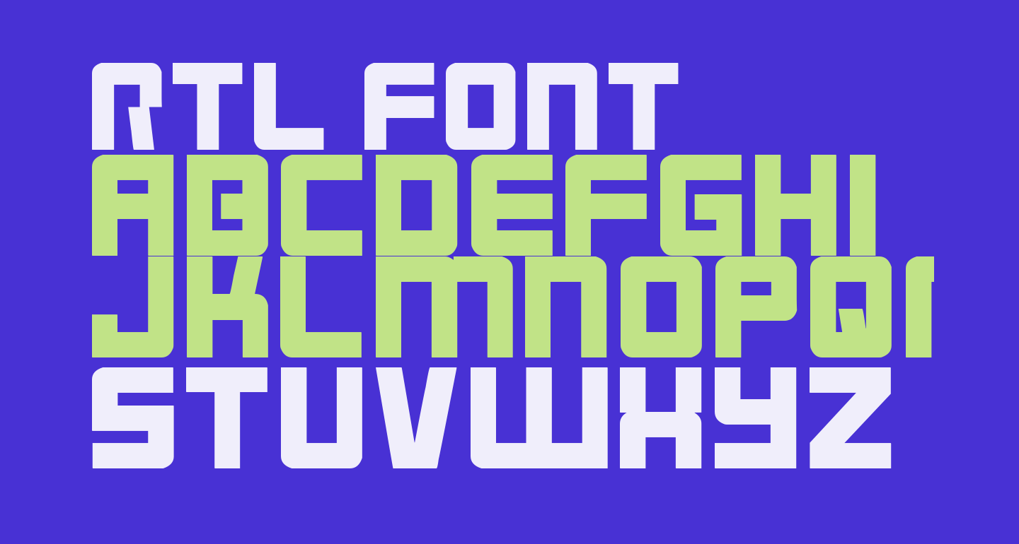 RTL free Font - What Font Is