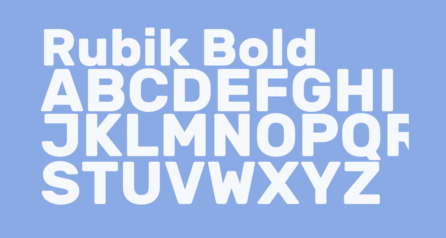 Rubik Bold free Font - What Font Is