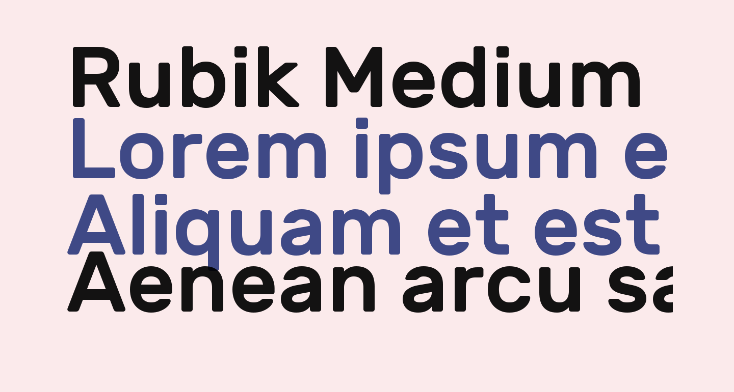 Rubik Medium free Font - What Font Is