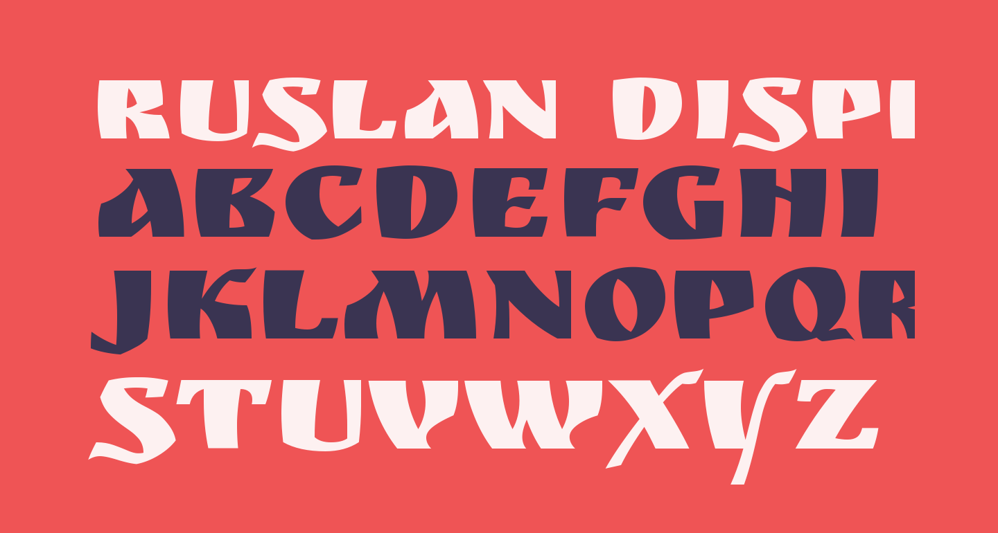 Ruslan Display free Font - What Font Is
