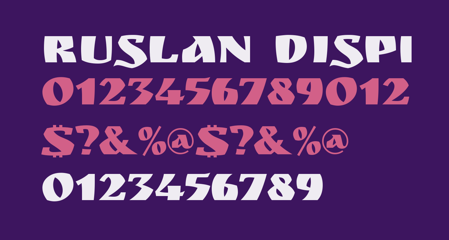 Ruslan Display free Font - What Font Is