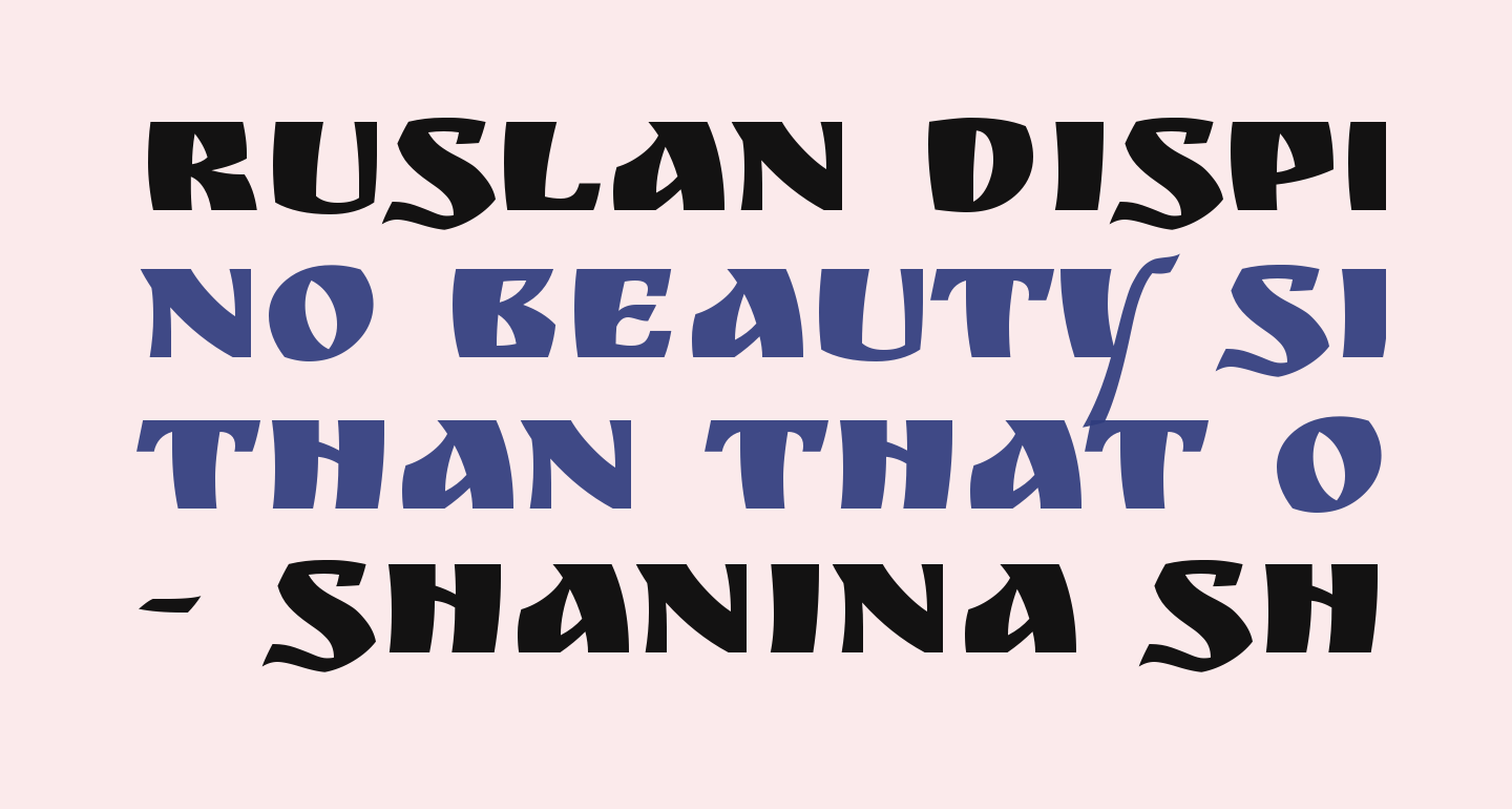 Ruslan Display free Font - What Font Is