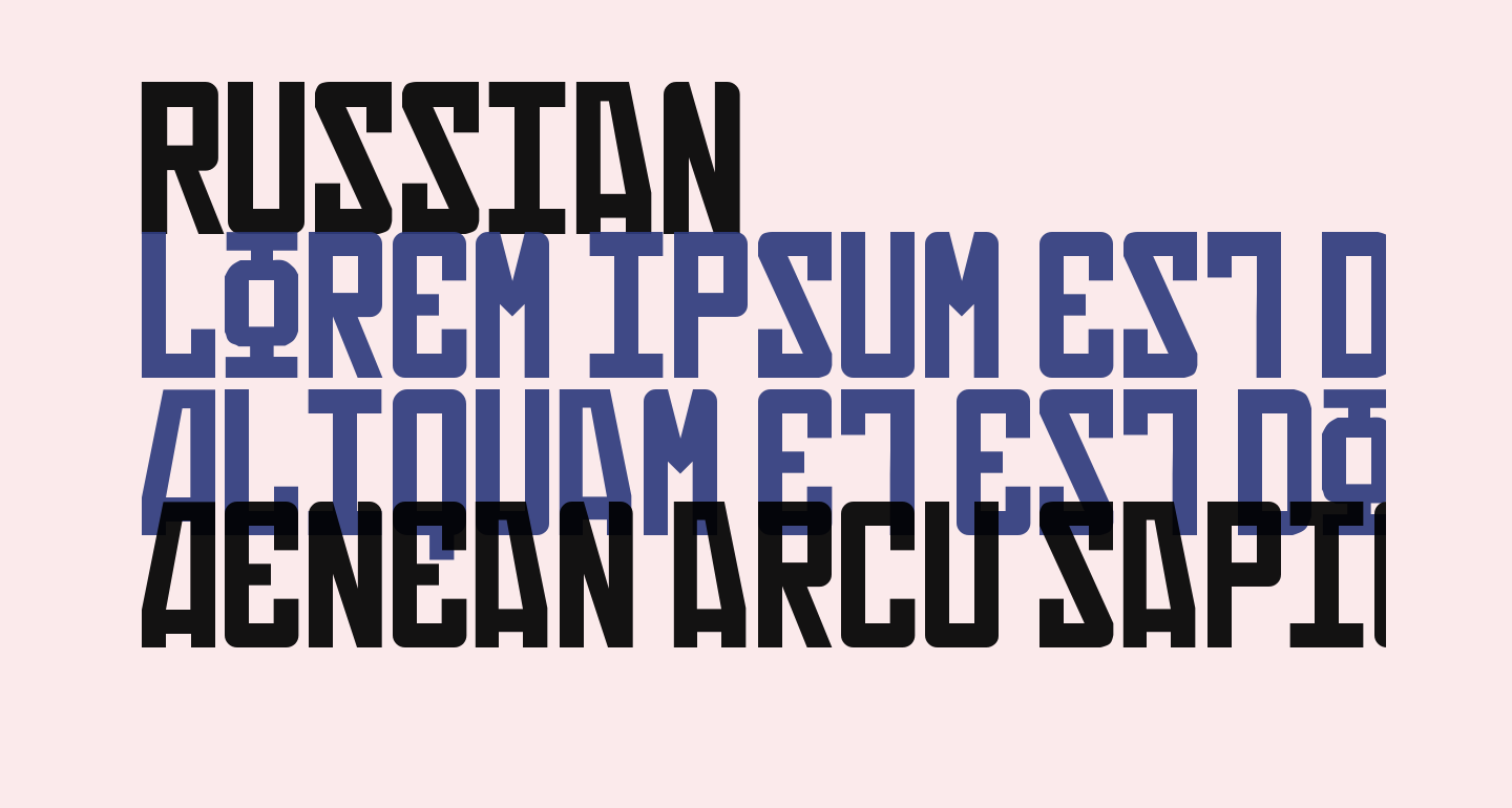 Russian free Font - What Font Is