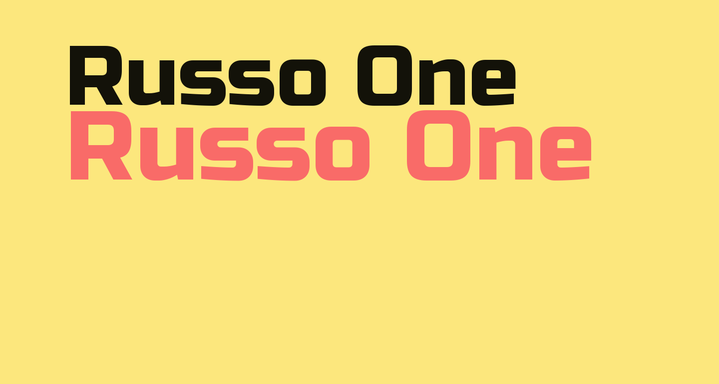 Russo One free Font - What Font Is