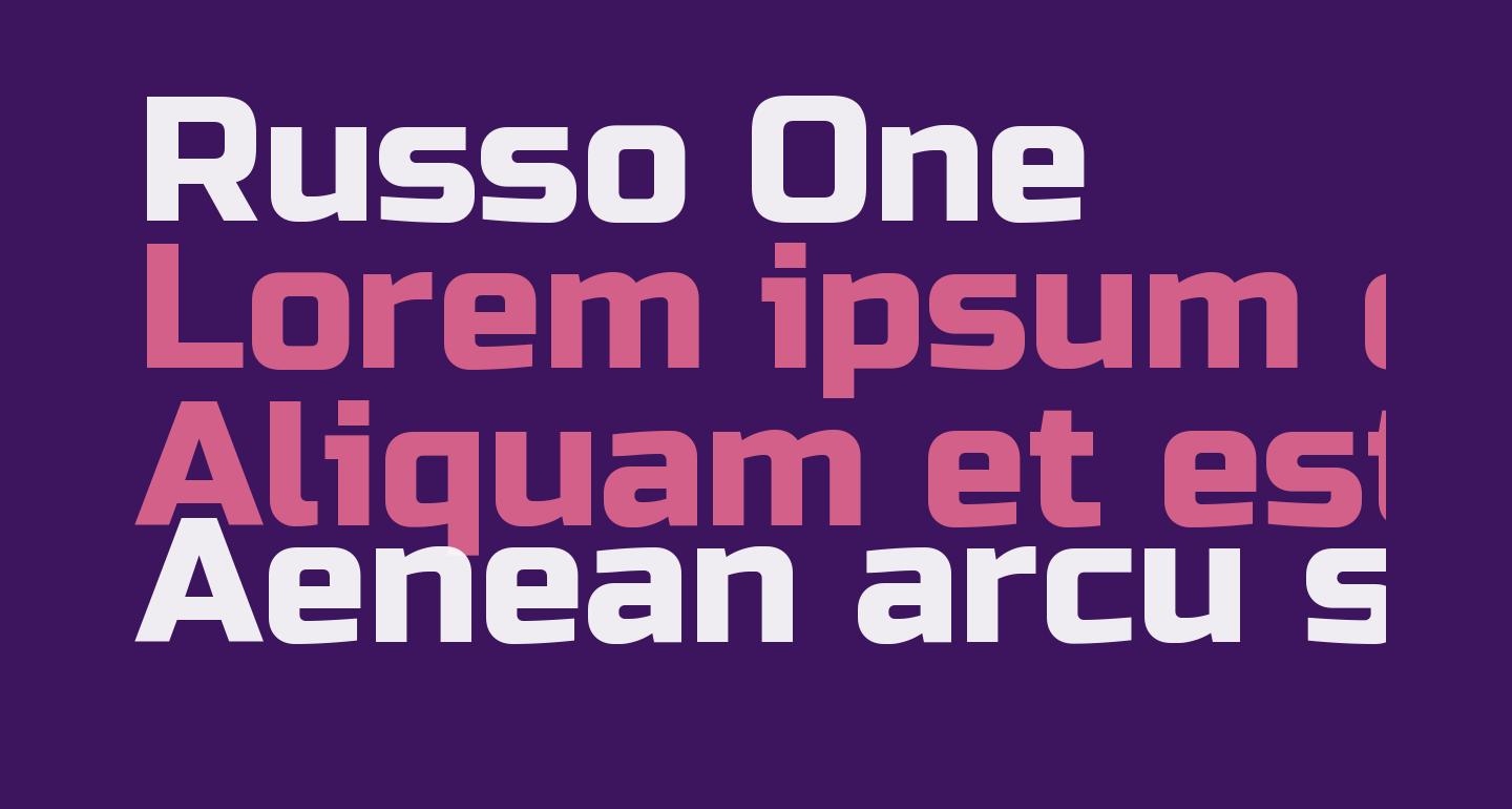 Russo One free Font - What Font Is