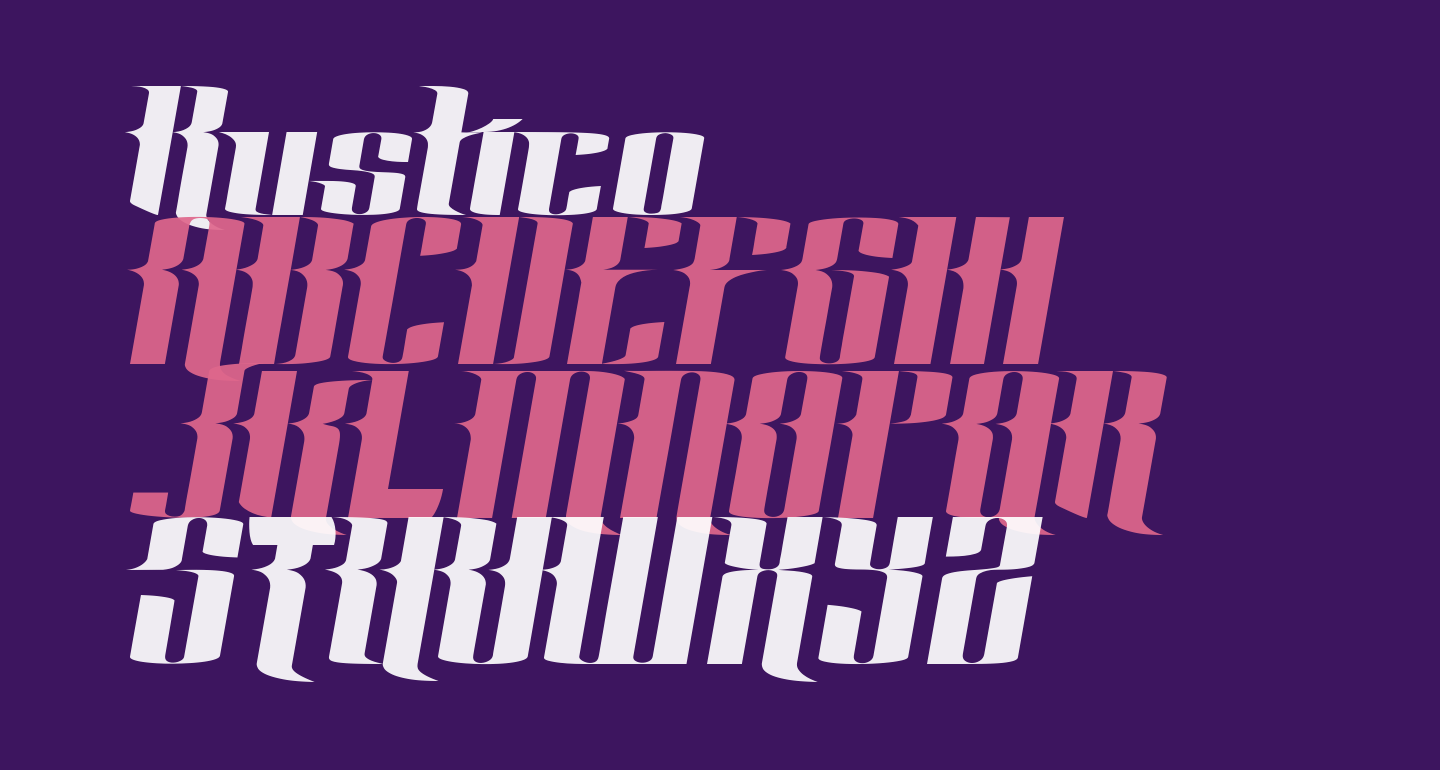 Rustico free Font - What Font Is