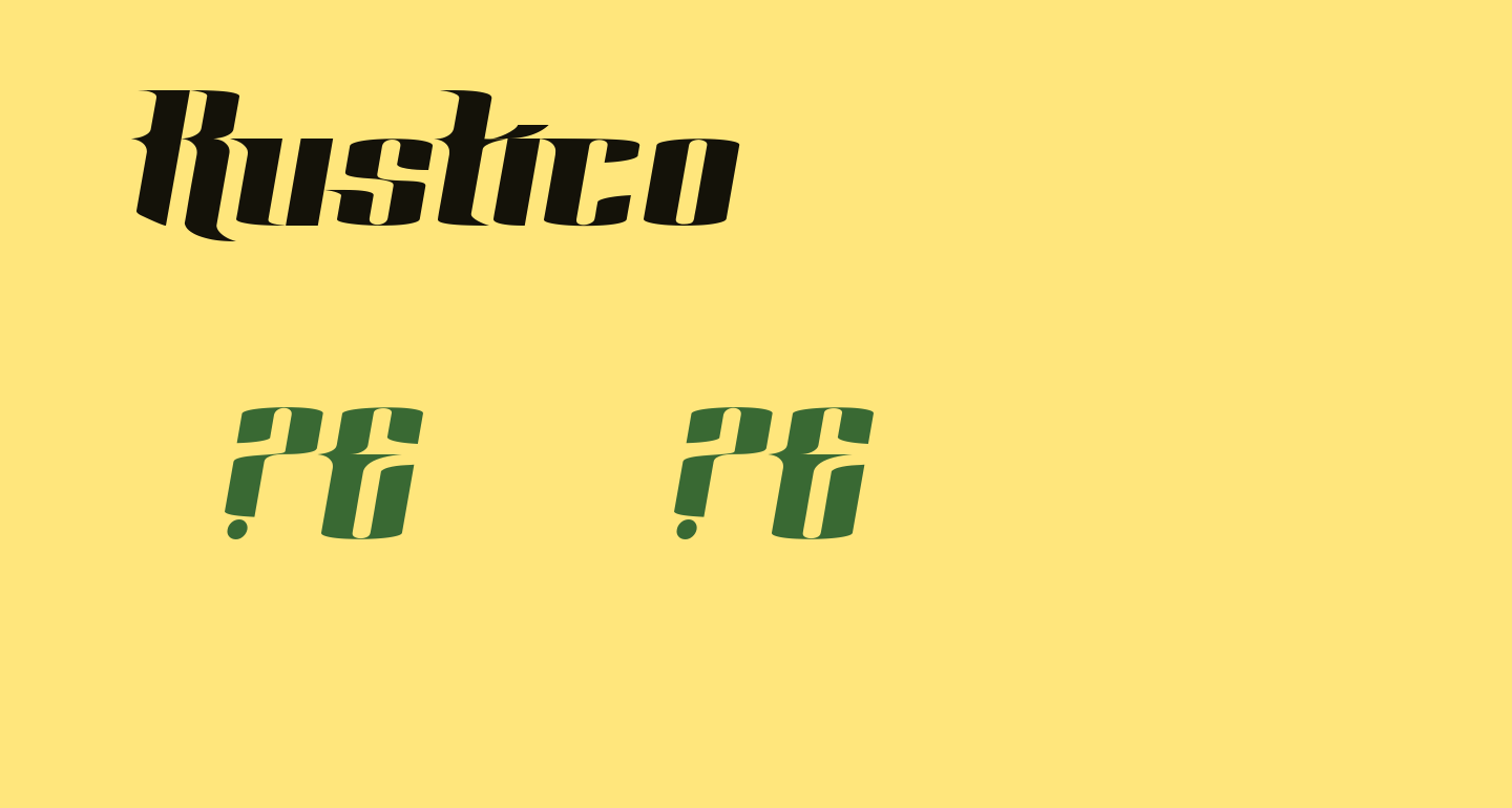 Rustico free Font - What Font Is