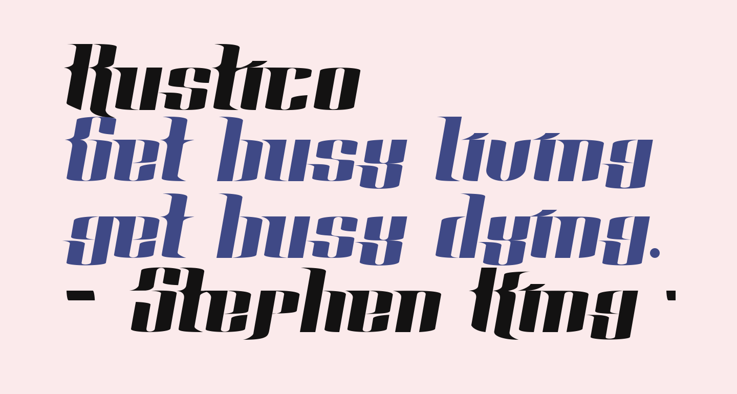 Rustico free Font - What Font Is