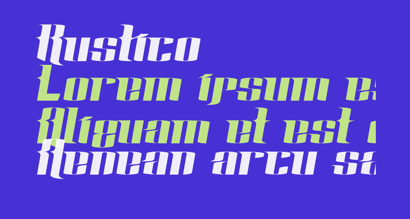 Rustico free Font - What Font Is