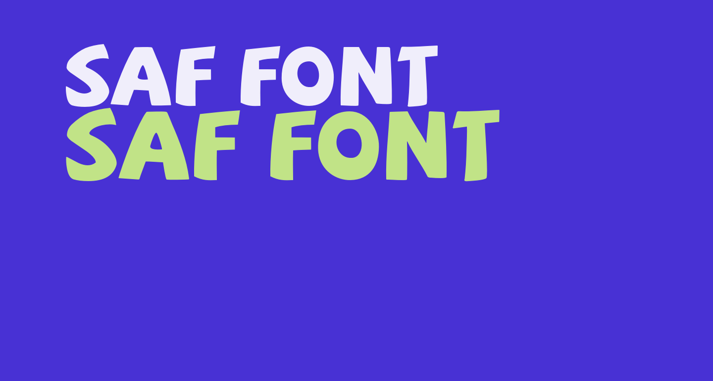 SAF free Font - What Font Is