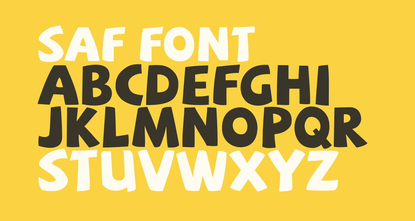 SAF free Font - What Font Is