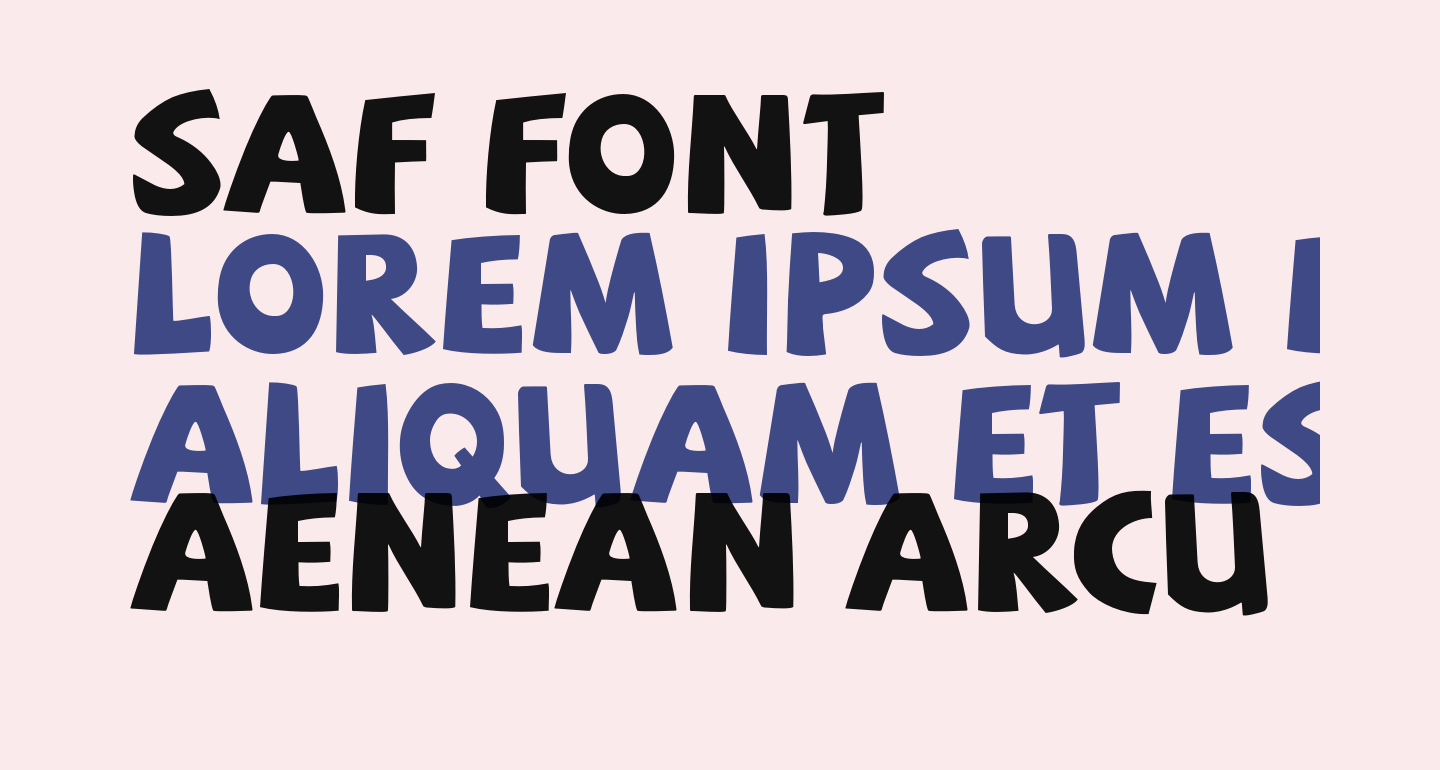 SAF free Font - What Font Is