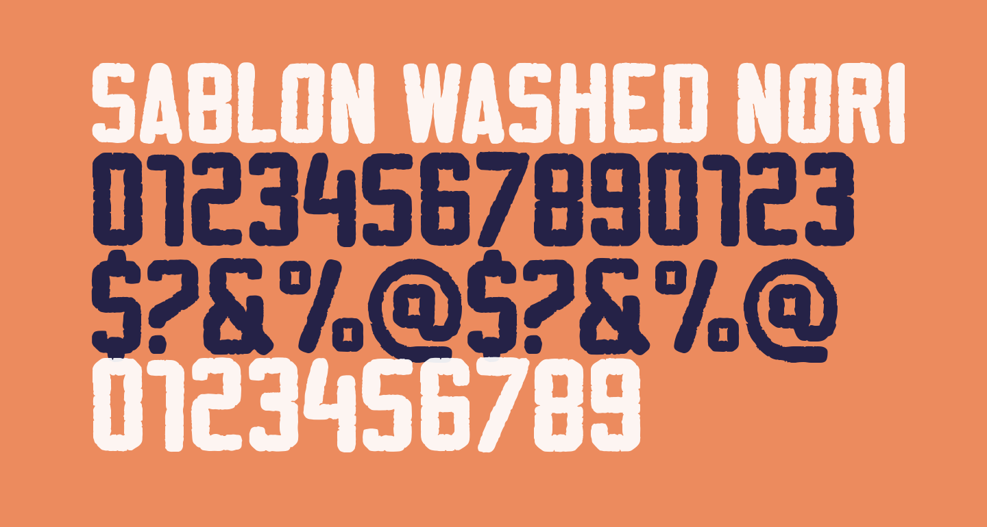 Sablon Washed Normal free Font - What Font Is