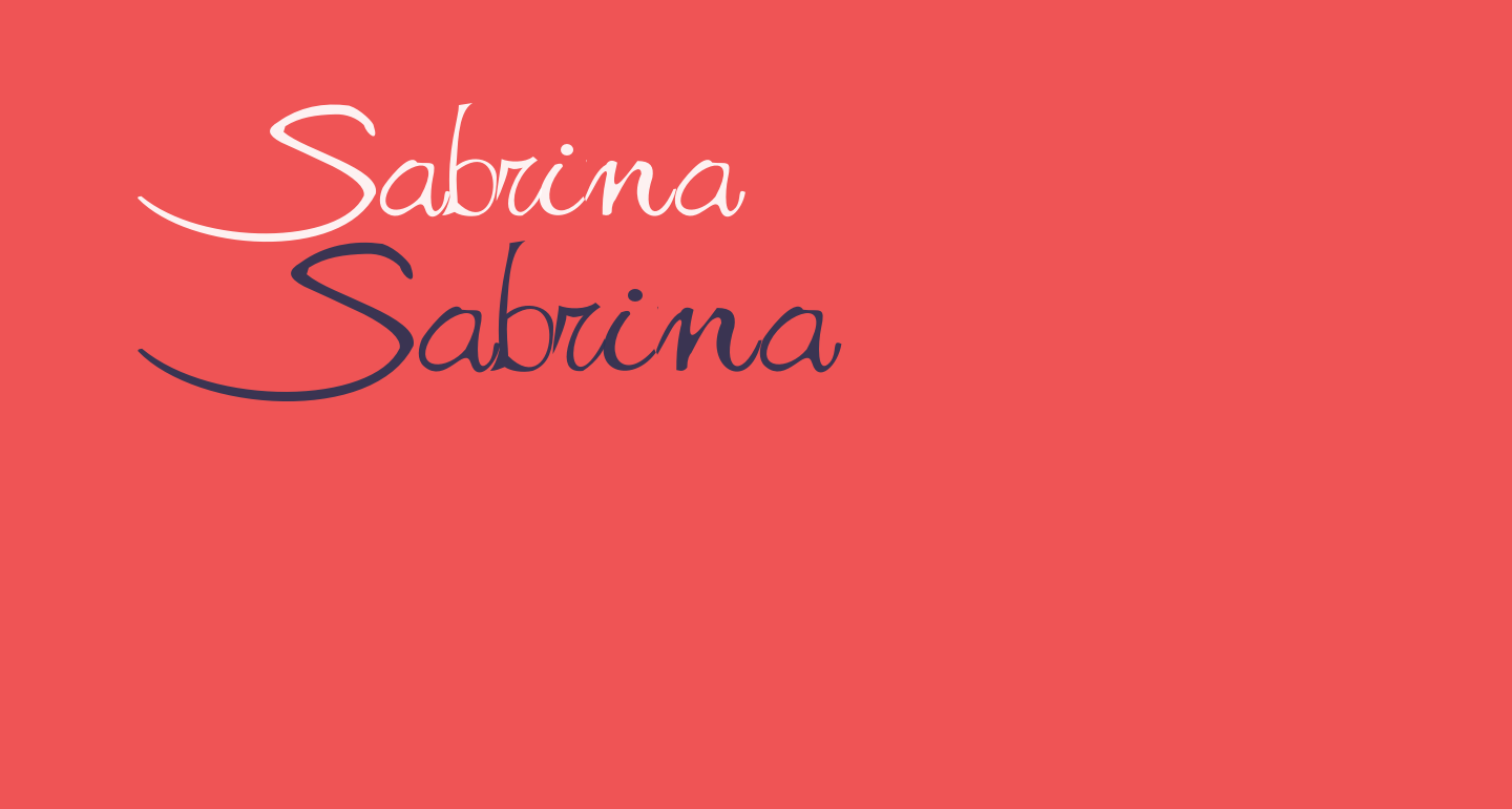 Sabrina free Font - What Font Is