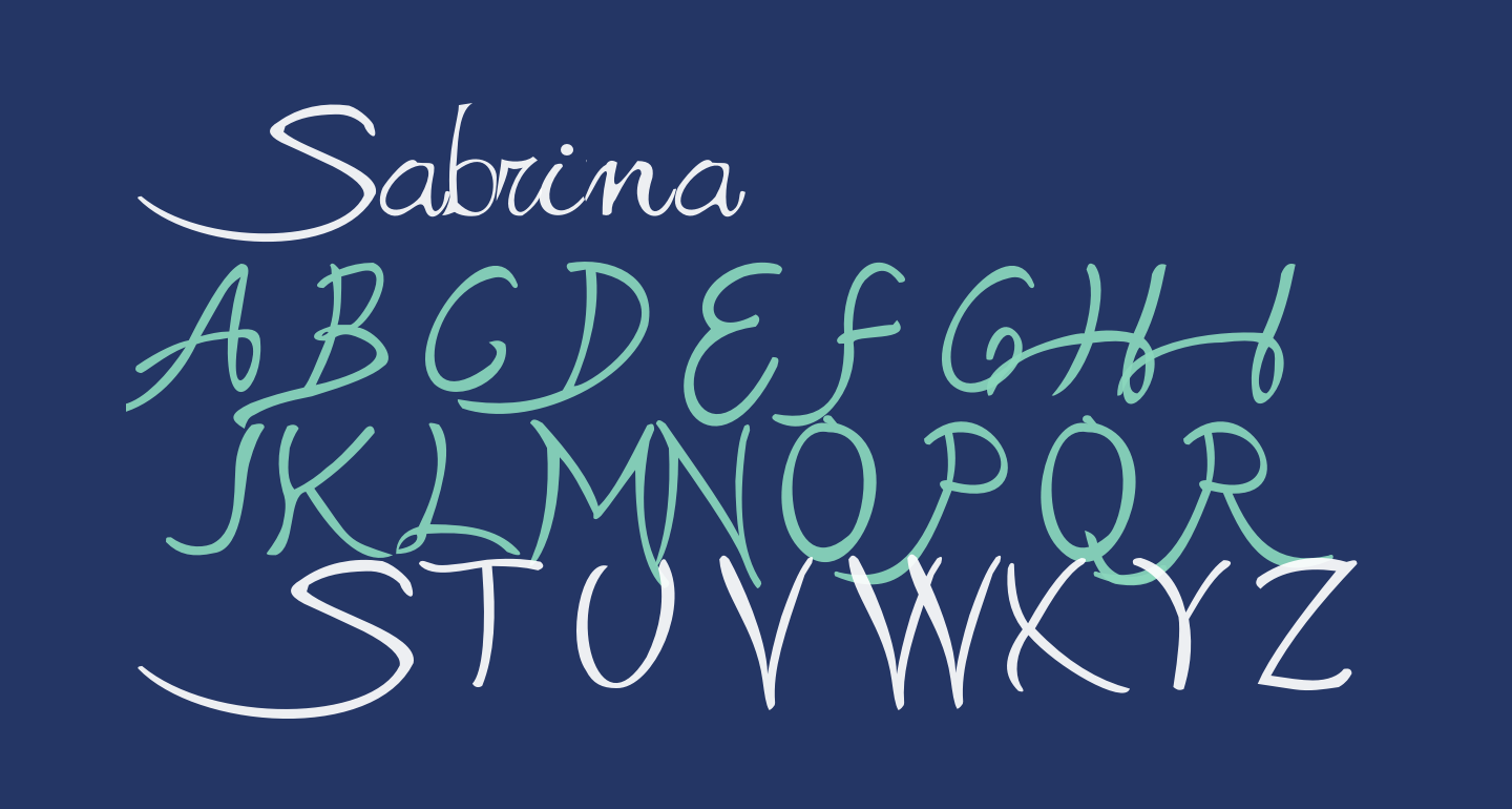 Sabrina free Font - What Font Is