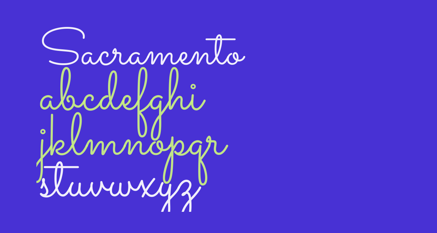 Sacramento free Font - What Font Is