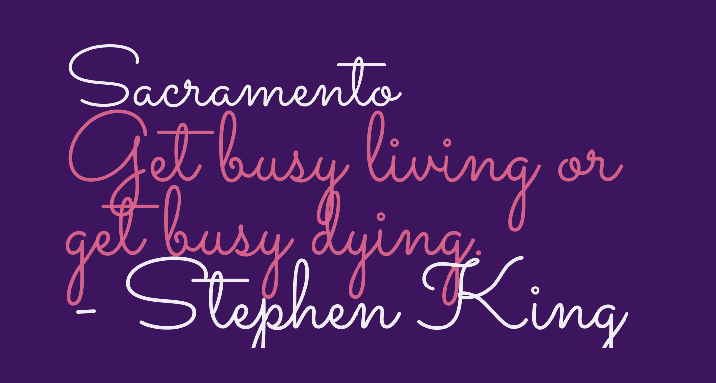 Sacramento free Font - What Font Is