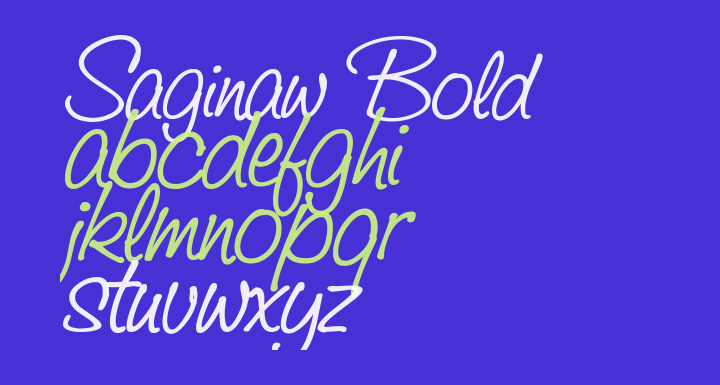 Saginaw Bold free Font - What Font Is