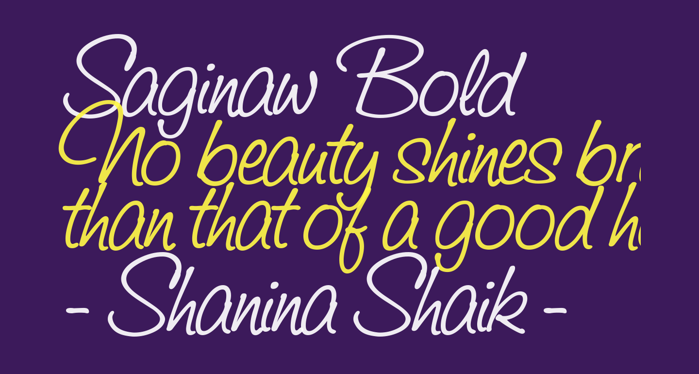 Saginaw Bold free Font - What Font Is