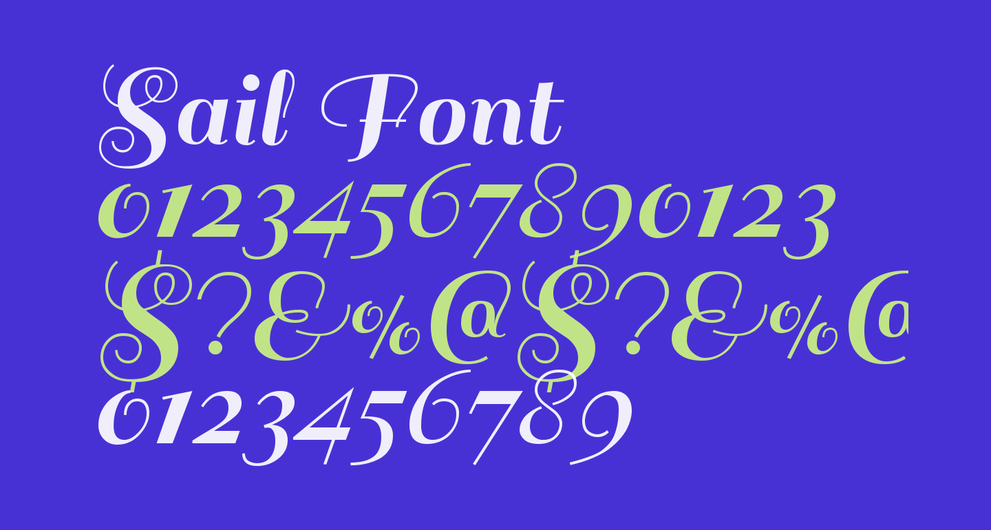 Sail free Font - What Font Is