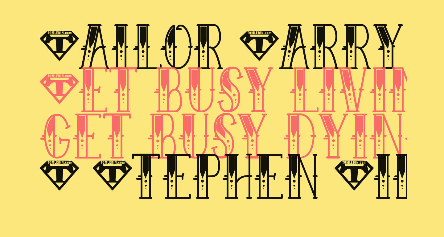 Sailor Larry Fancy free Font - What Font Is