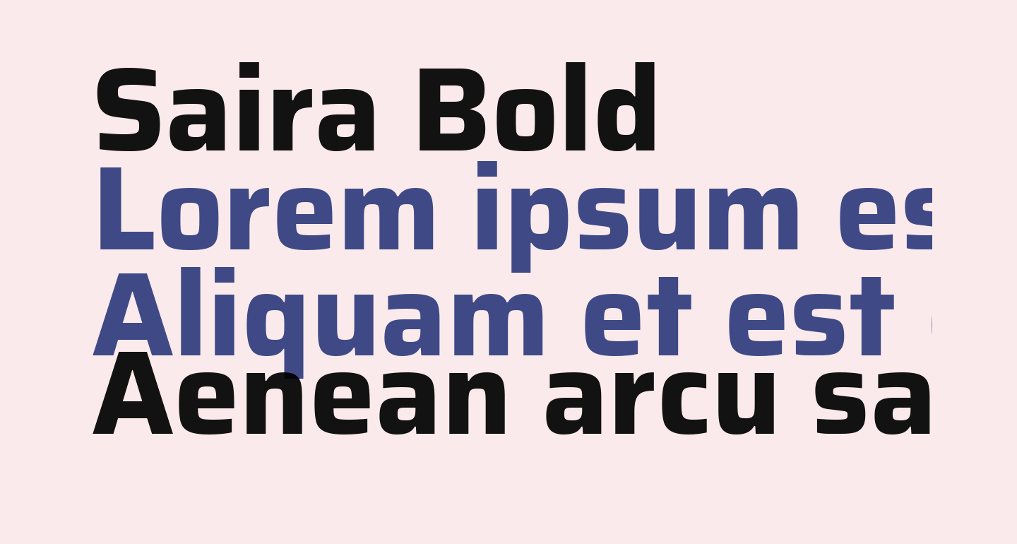 Saira Bold free Font - What Font Is
