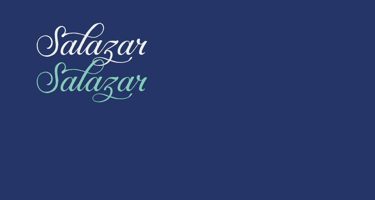 Salazar free Font - What Font Is