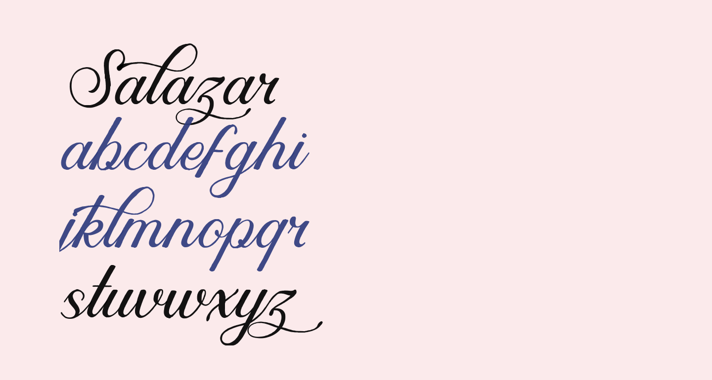 Salazar free Font - What Font Is