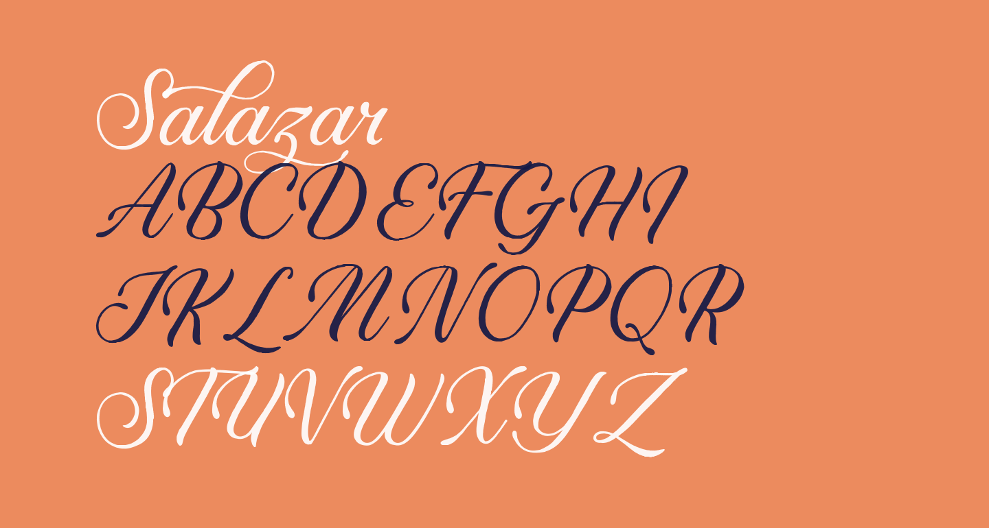 Salazar free Font - What Font Is
