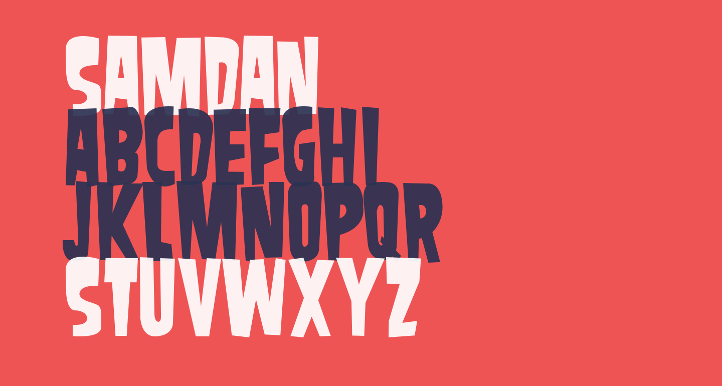 Samdan free Font - What Font Is