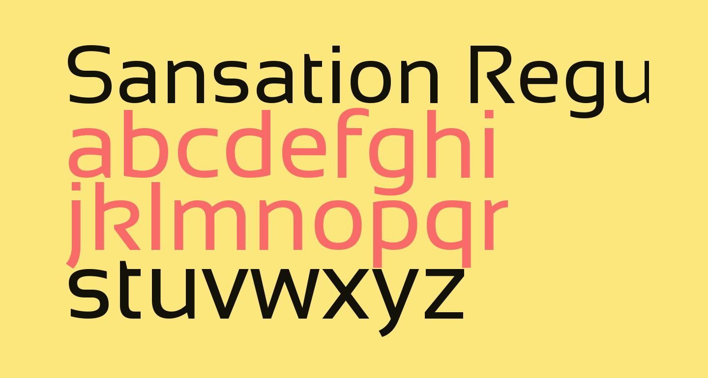 Sansation Regular free Font - What Font Is