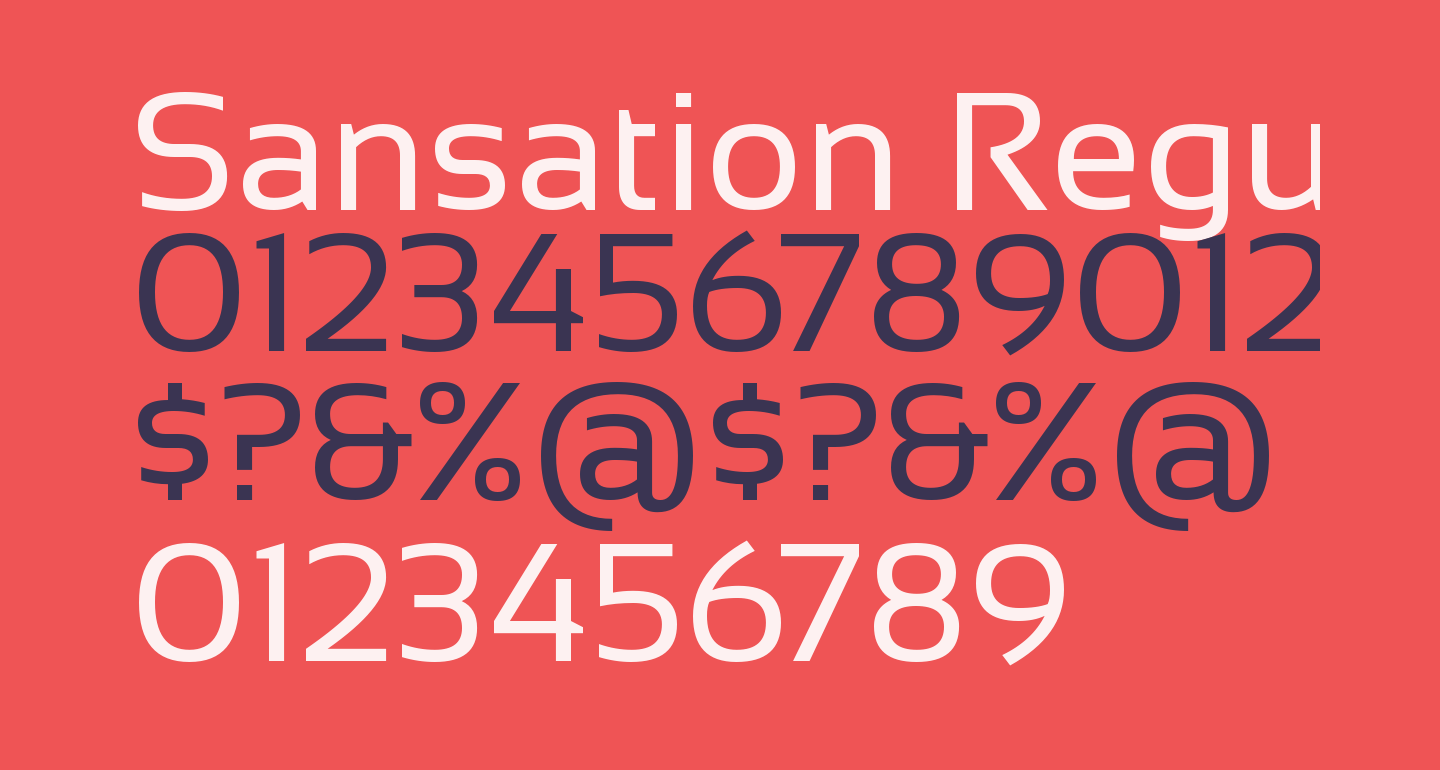 Sansation Regular free Font - What Font Is