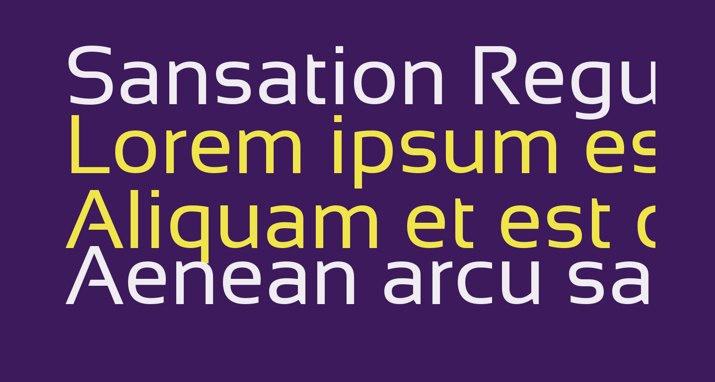 Sansation Regular free Font - What Font Is