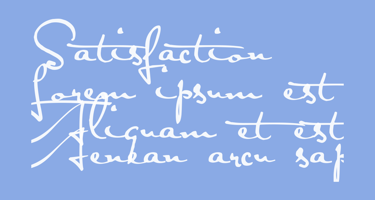 Satisfaction free Font - What Font Is