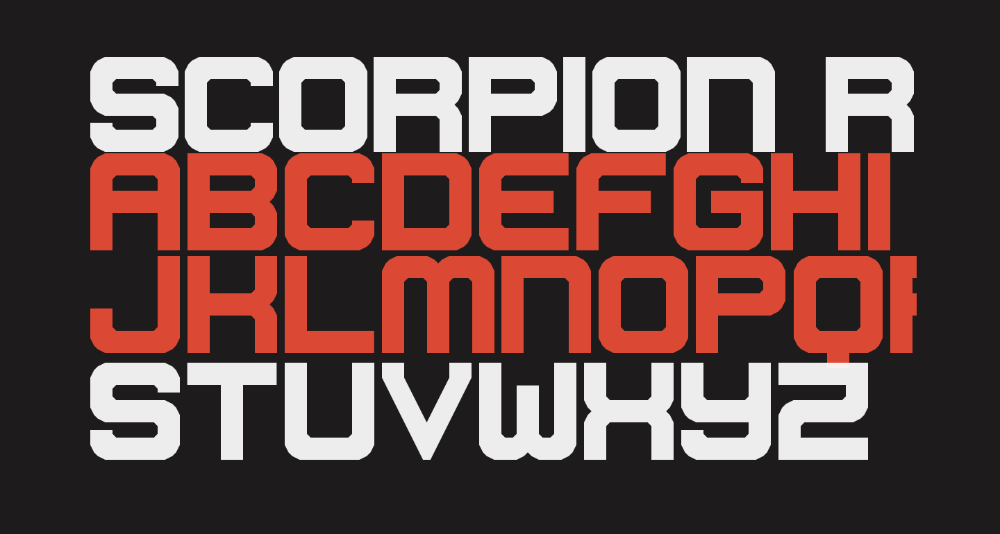 Scorpion Regular free Font - What Font Is