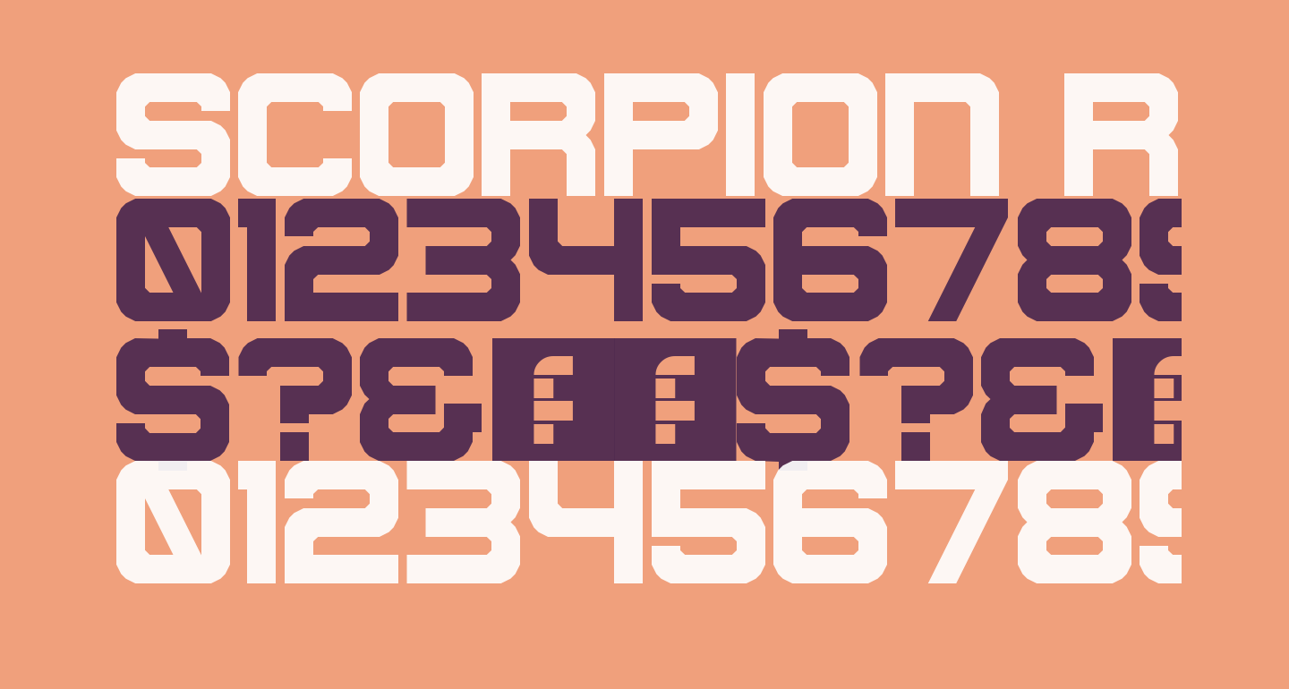 Scorpion Regular free Font - What Font Is
