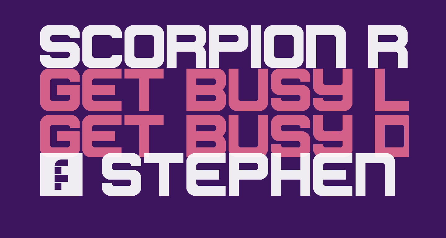 Scorpion Regular free Font - What Font Is