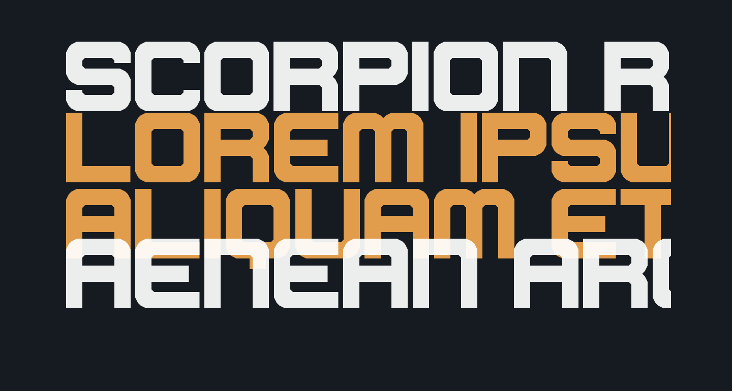 Scorpion Regular free Font - What Font Is