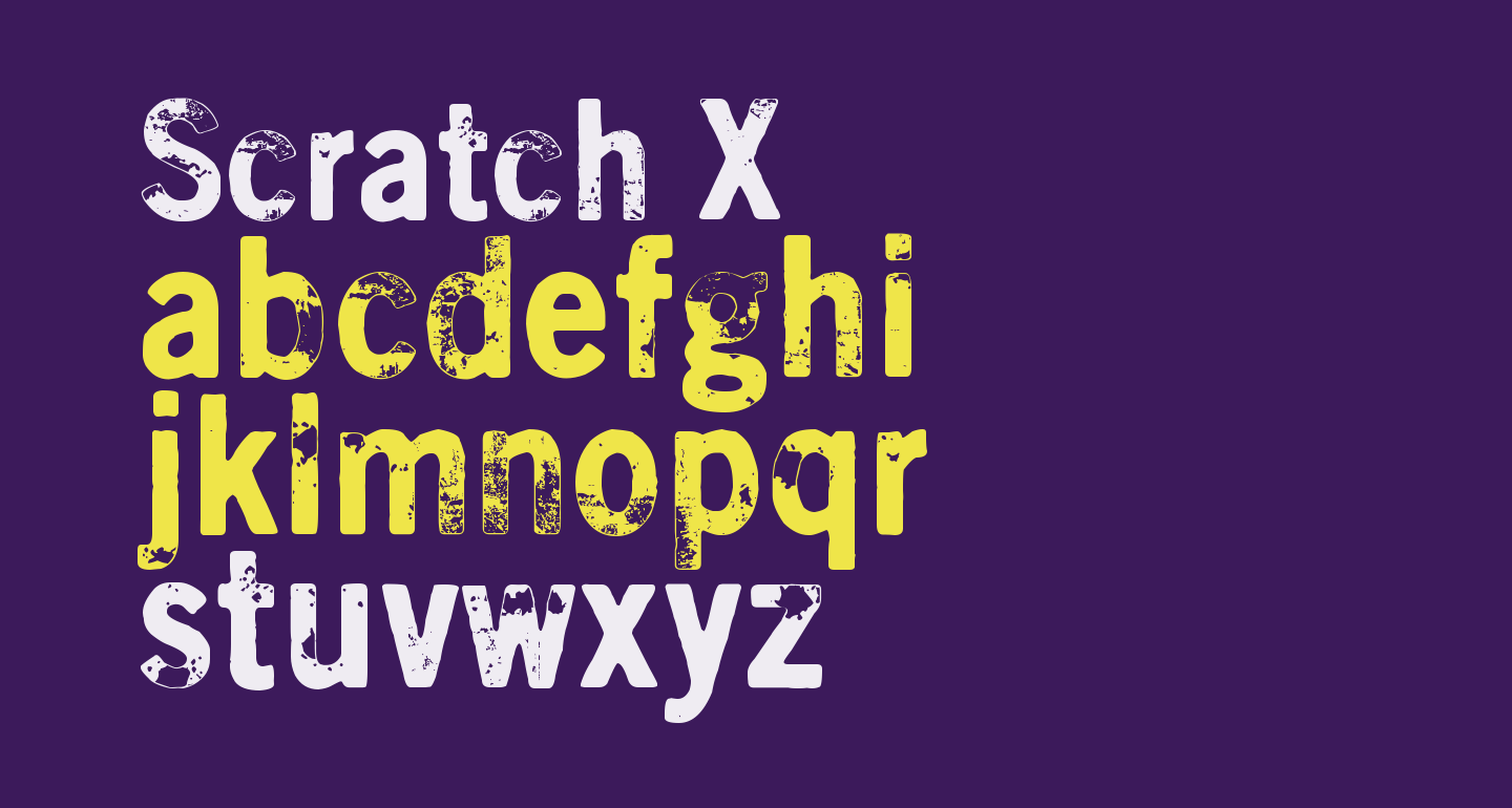 Scratch X free Font - What Font Is