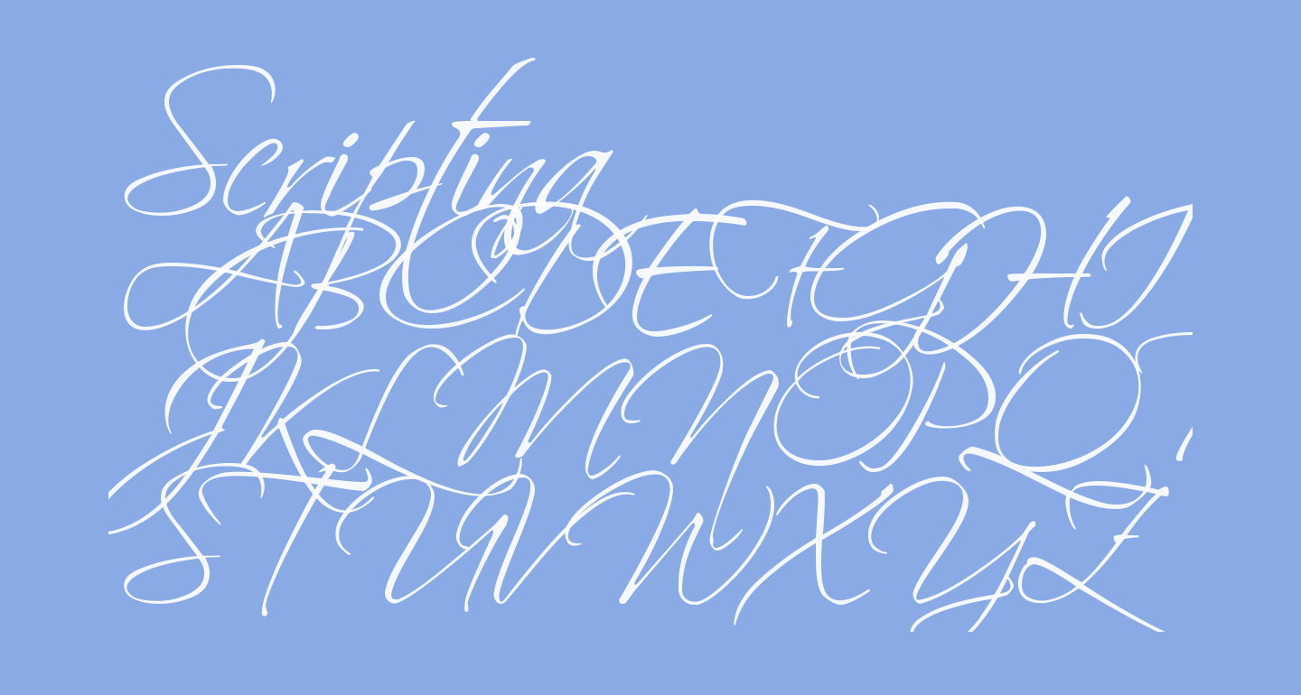 Scriptina free Font - What Font Is