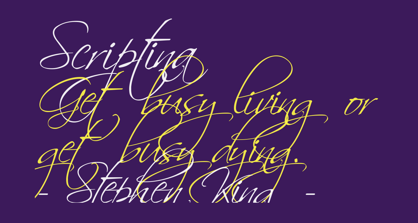 Scriptina free Font - What Font Is