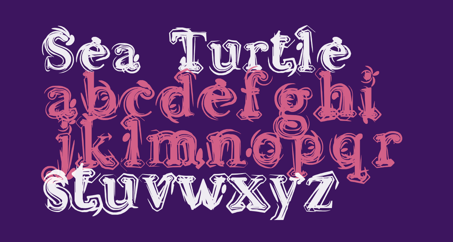 Sea Turtle free Font - What Font Is