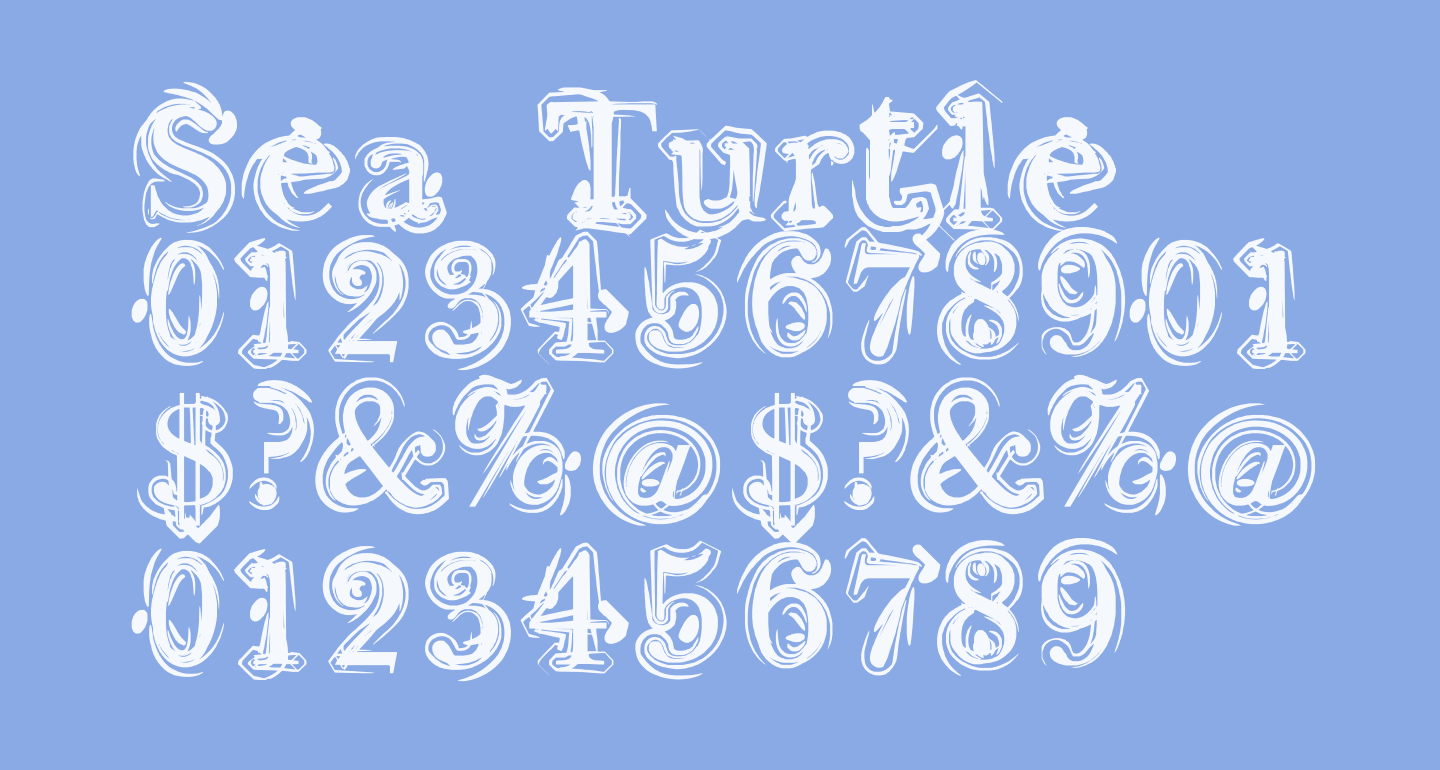 Sea Turtle free Font - What Font Is
