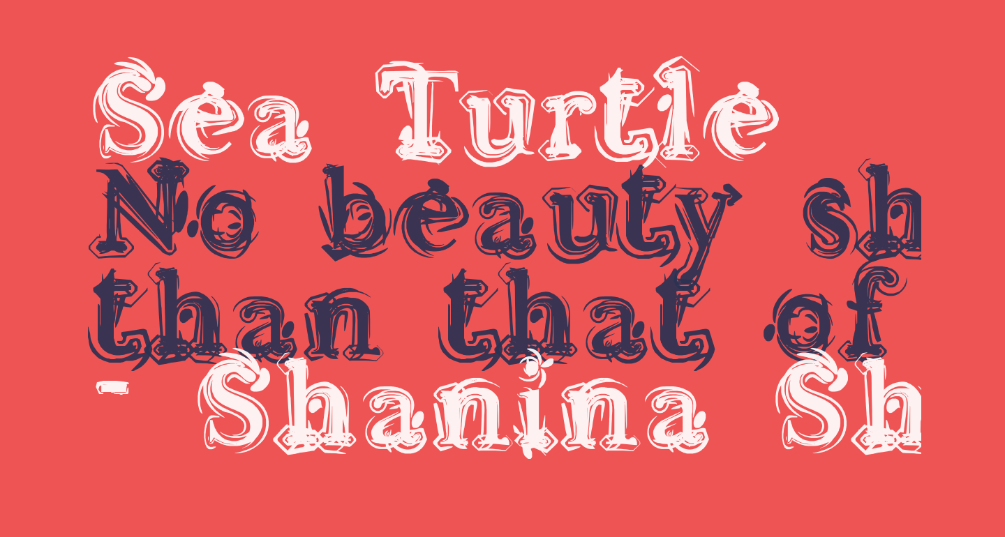 Sea Turtle free Font - What Font Is