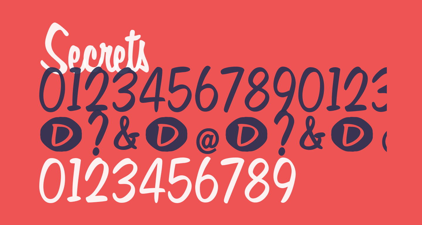 Secrets free Font - What Font Is