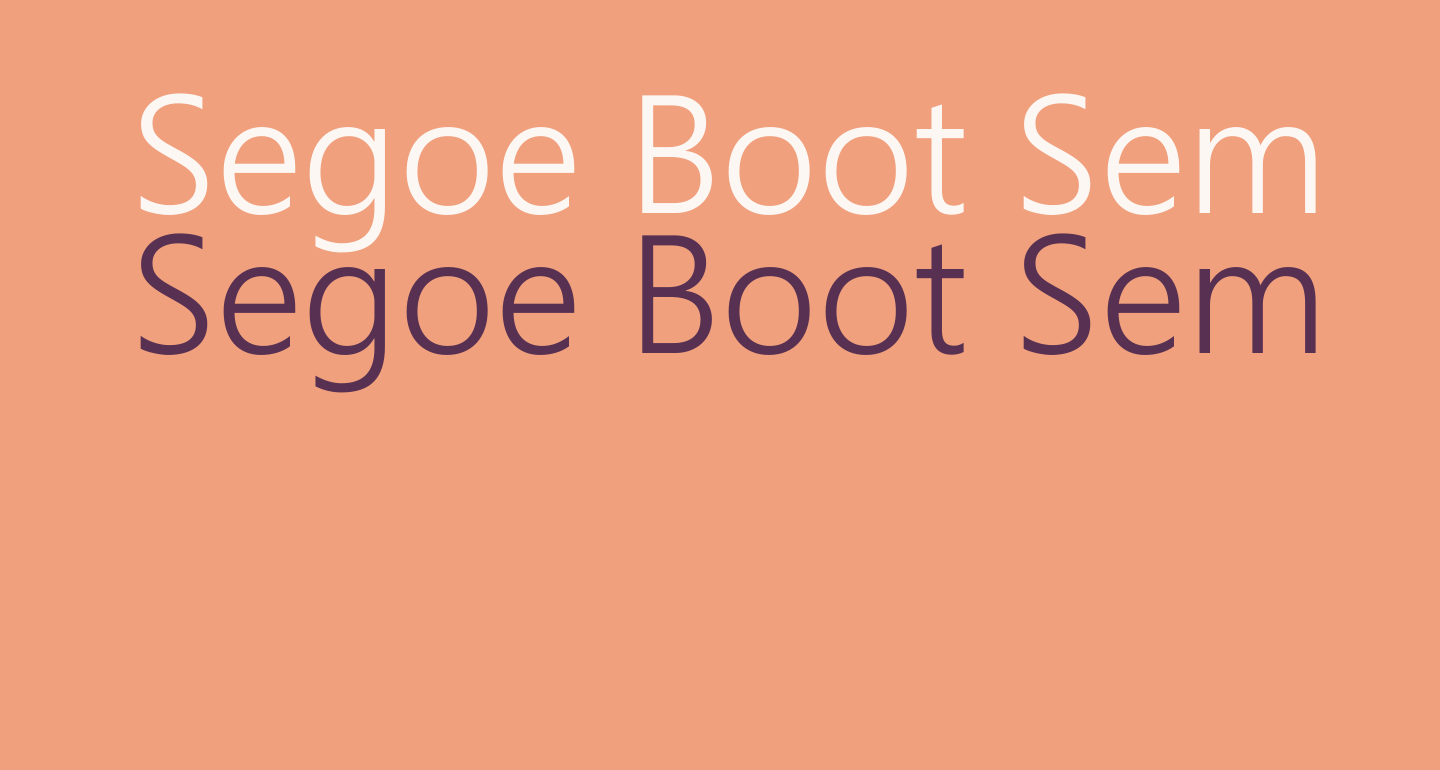Segoe Boot Semilight free Font - What Font Is