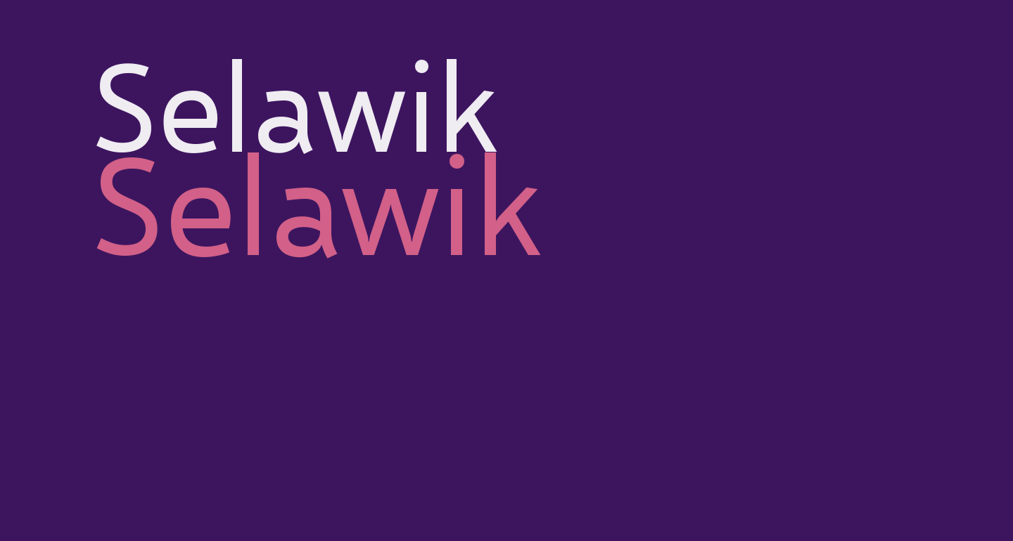 Selawik free Font - What Font Is