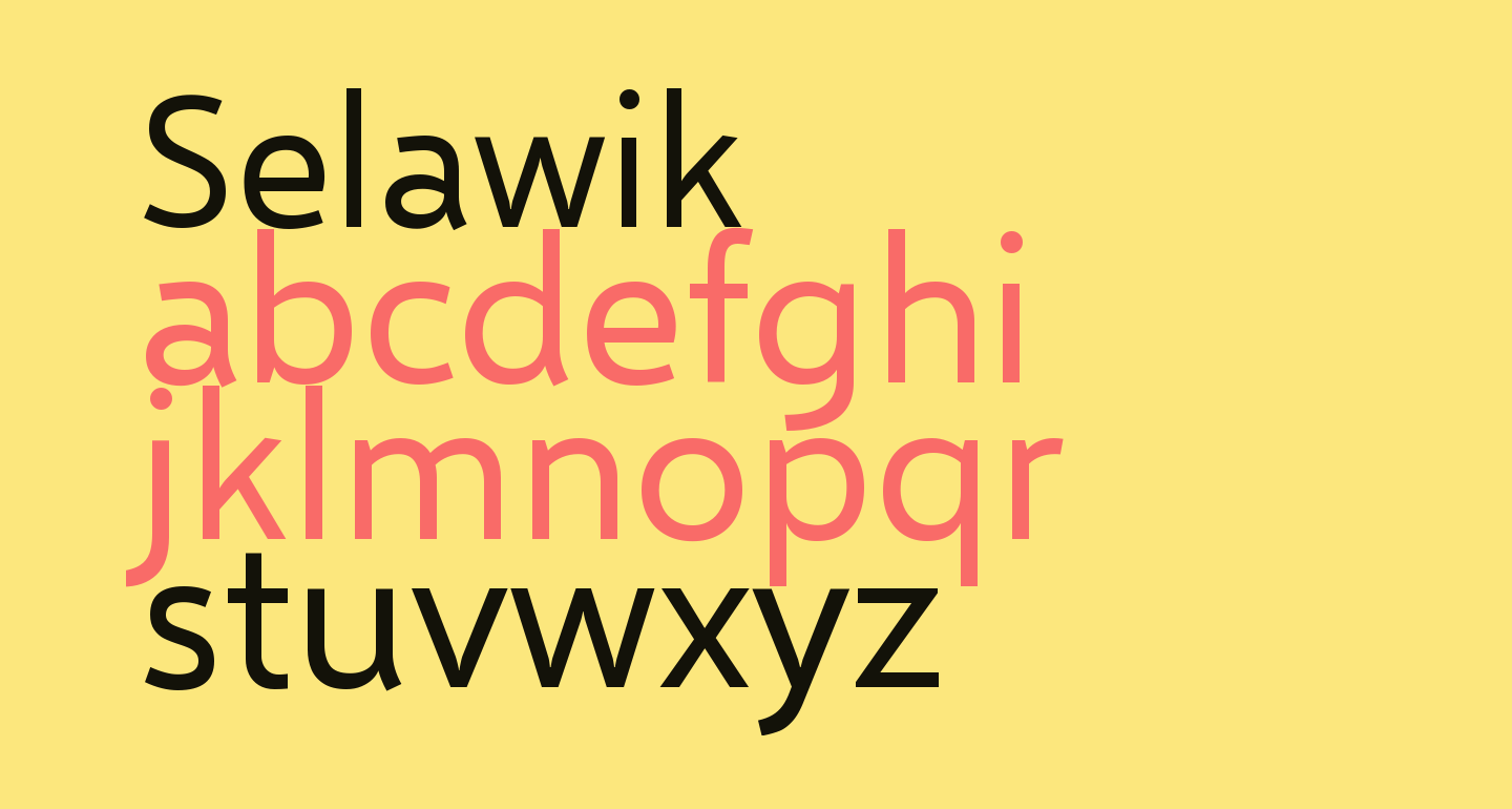 Selawik free Font - What Font Is