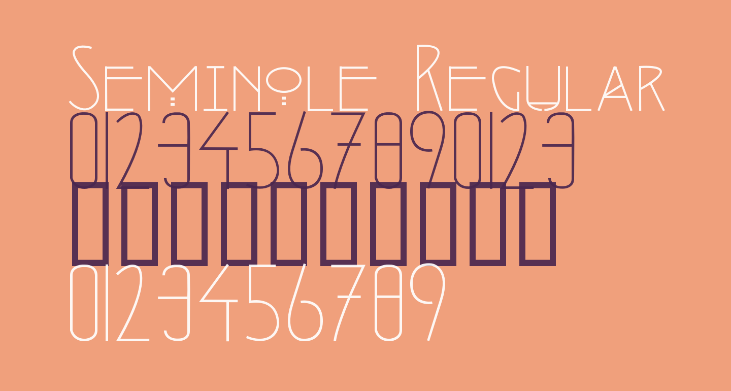 Seminole Regular free Font - What Font Is