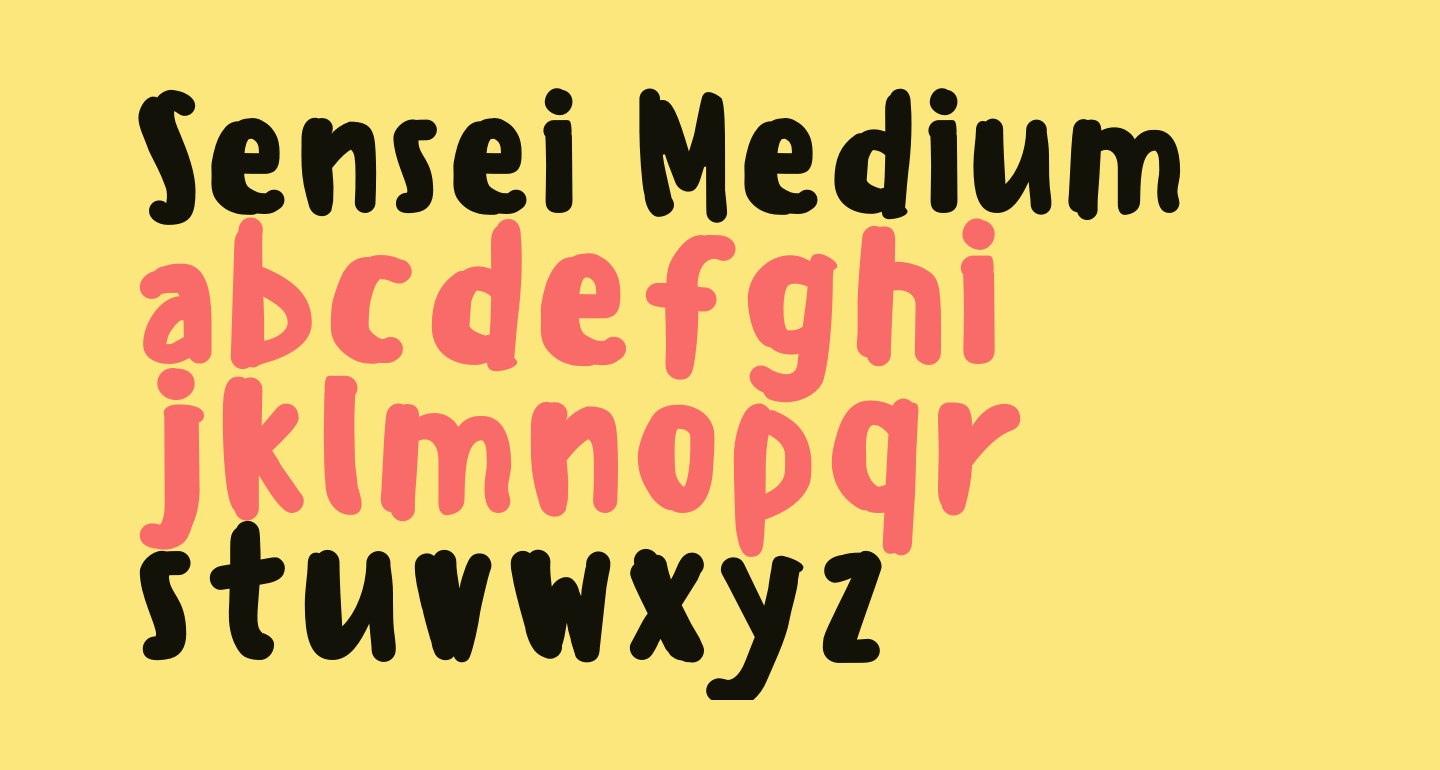 Sensei Medium free Font - What Font Is